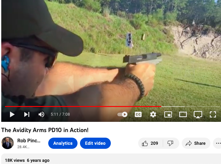 Early PD10 Model on the range in 2016 - Avidity Arms Avidity Arms PD10 ...