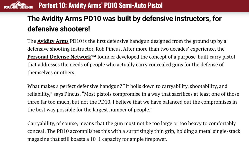 The Avidity Arms PD10: built by instructors, for shooters! - Avidity Arms