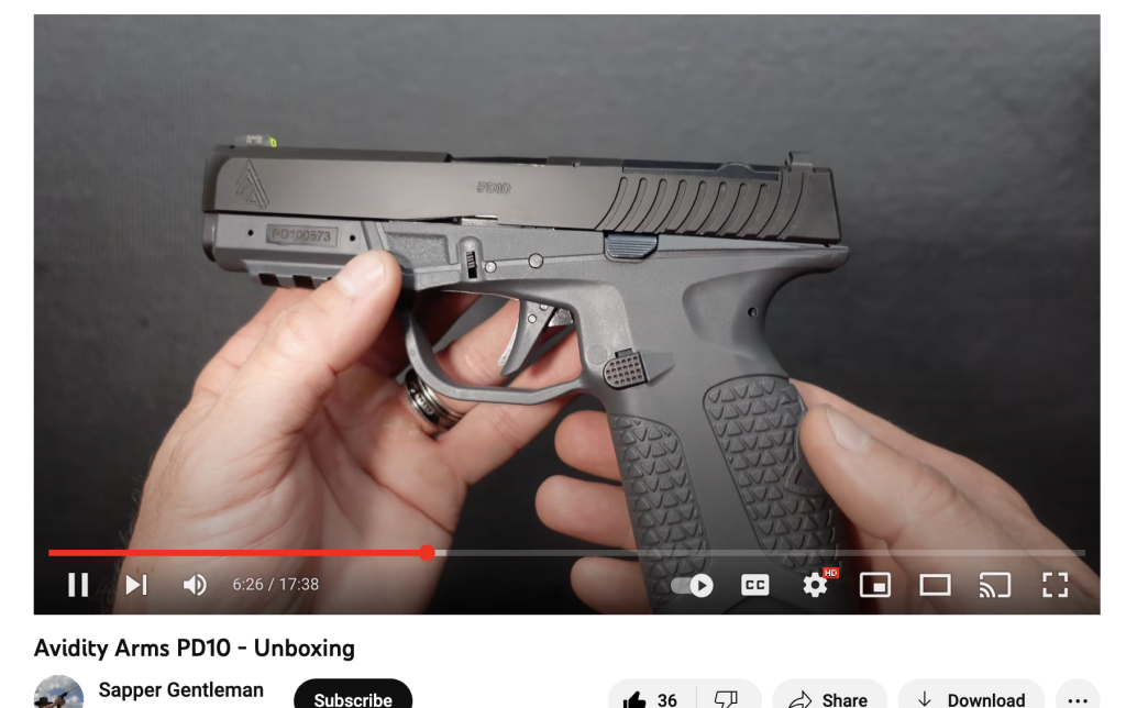 PD10 Unboxing by Sapper Gentleman - Avidity Arms