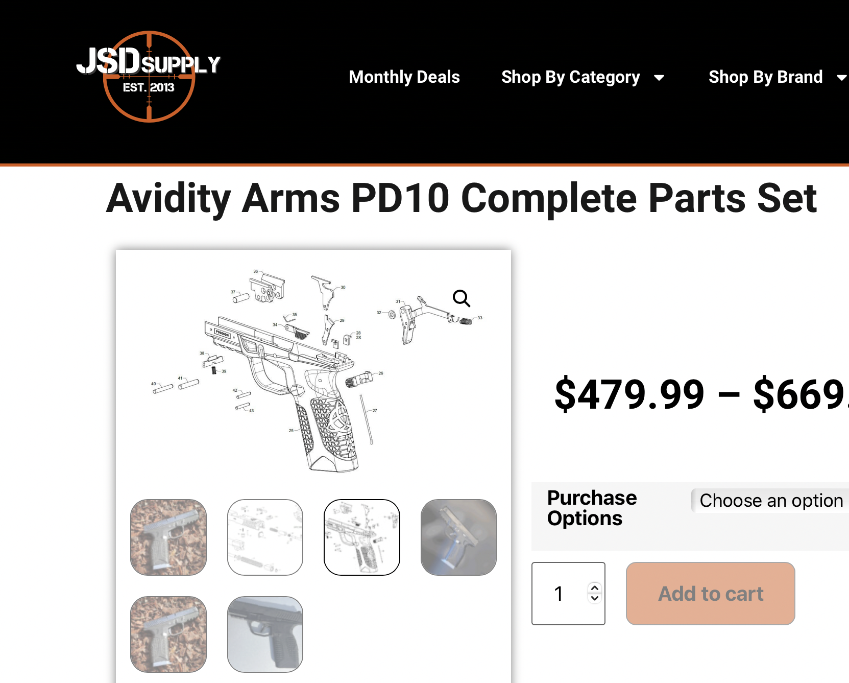3DPD10 Parts Kit at JSD Supply! - Avidity Arms