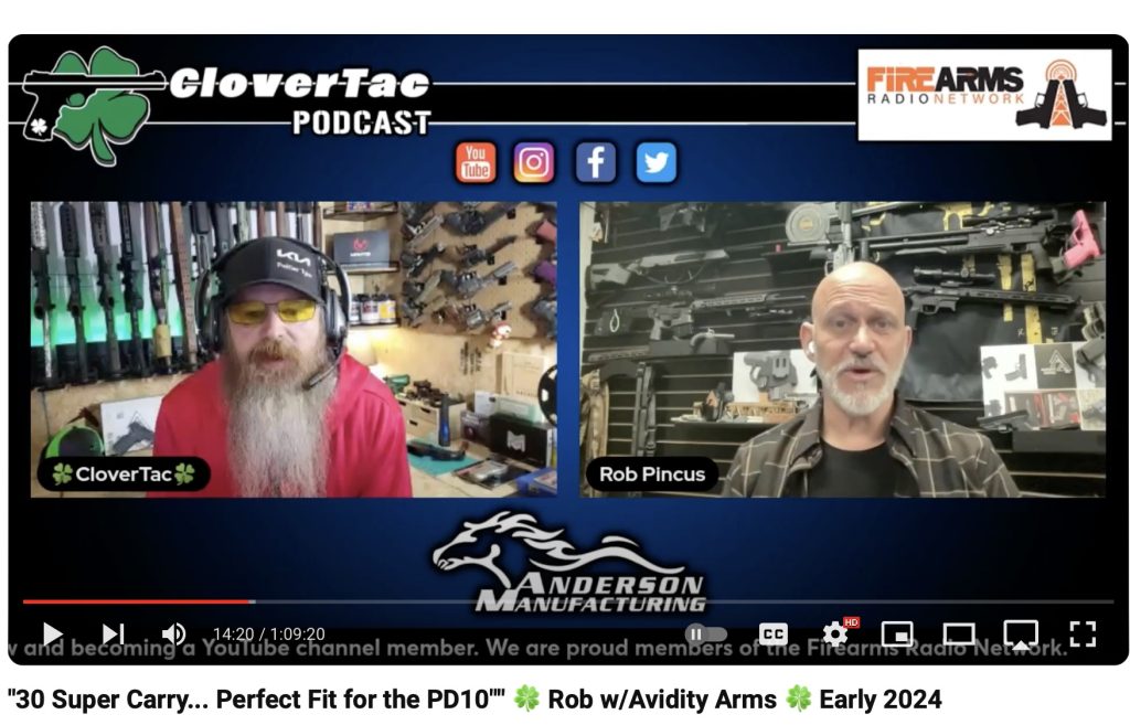Rob Pincus chats with CloverTac - Avidity Arms